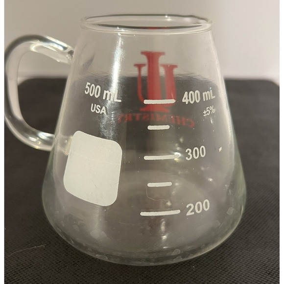 Dining | Iu Chemistry Flask Mug Beaker Coffee Mug With Measurements 50 ...